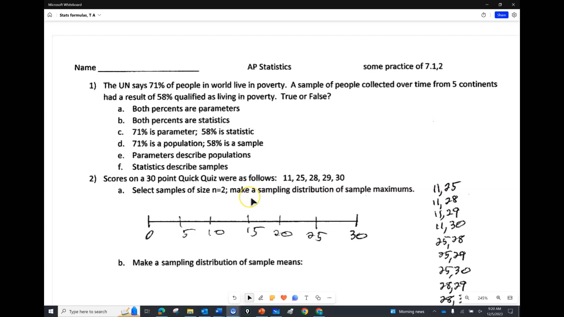 ap stats 7.1,2 review sheet on Vimeo