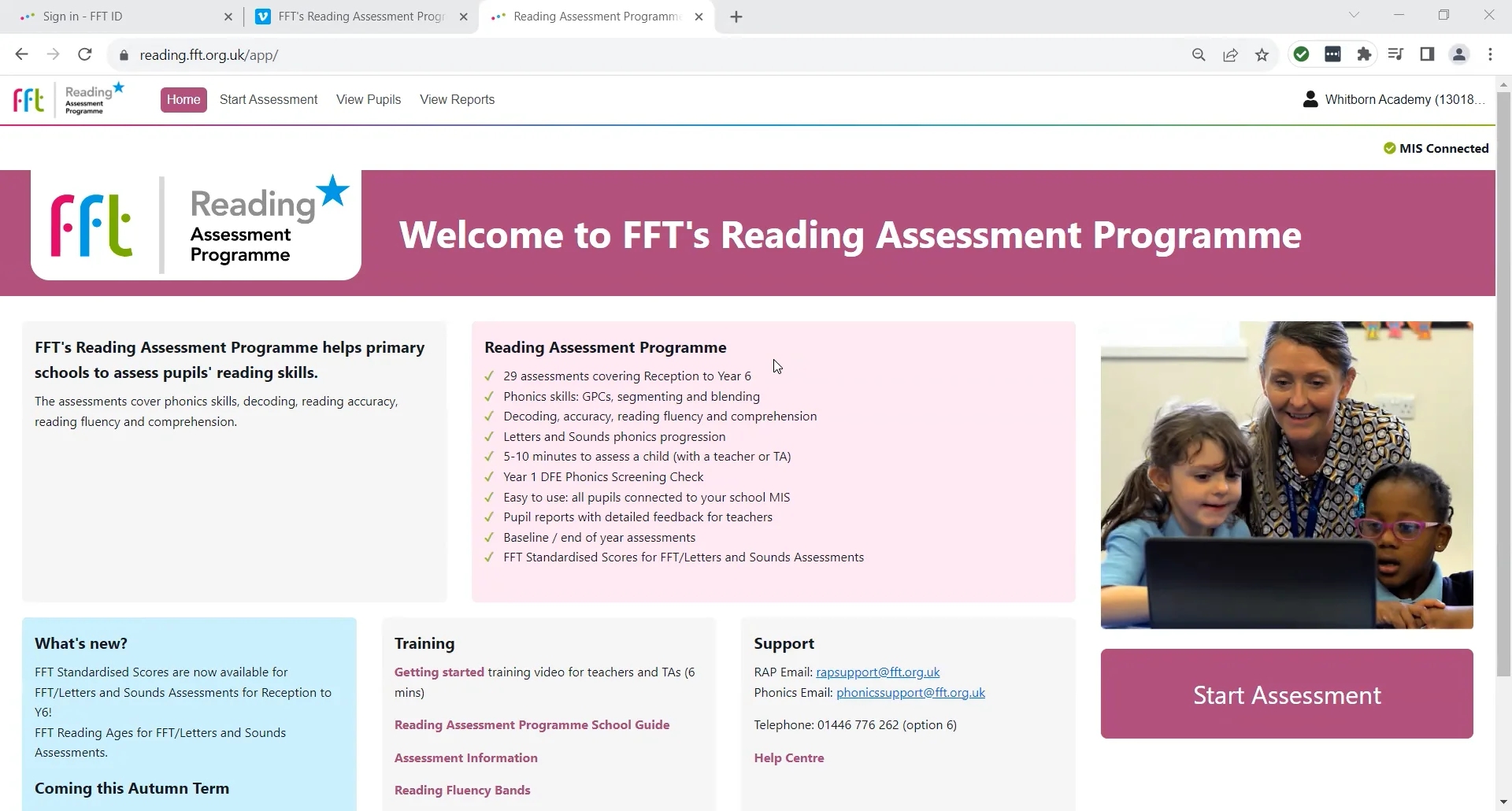 An Introduction to FFT's Reading Assessment Programme