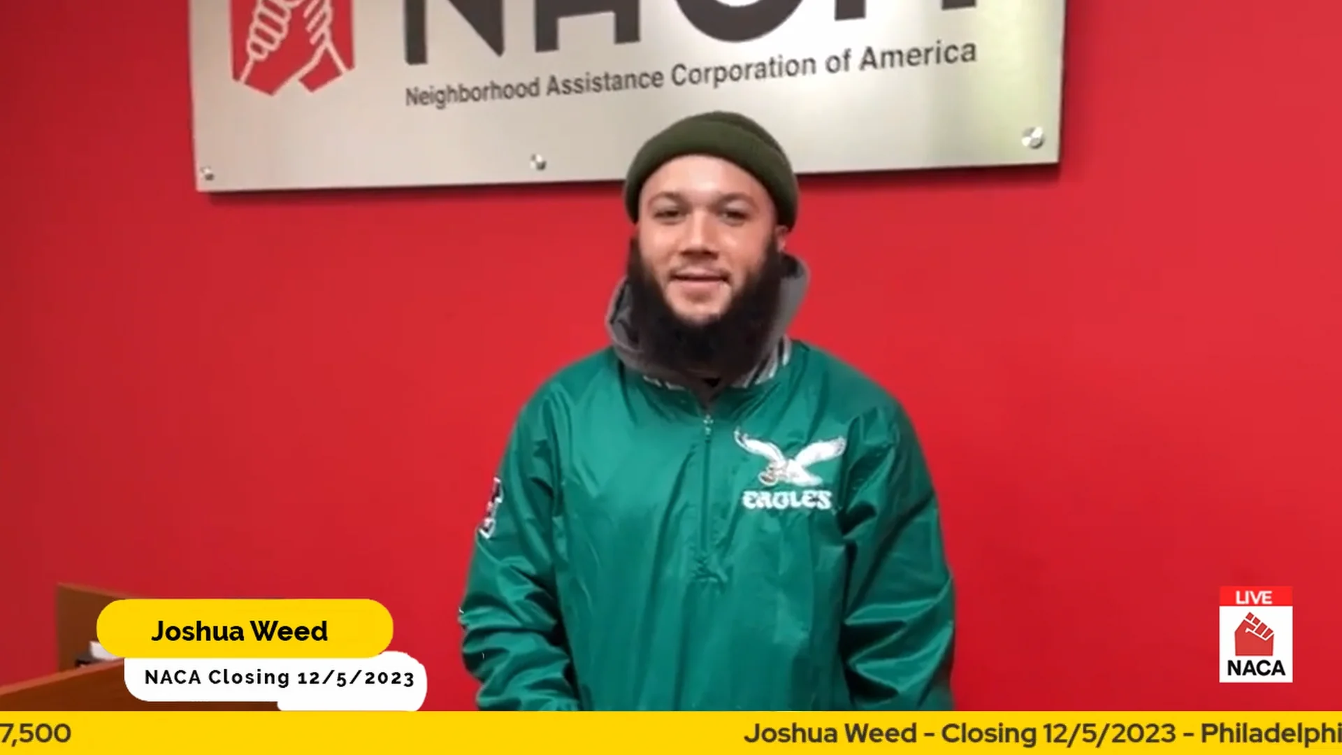 December 5th, 2023, NACA Live Closing Joshua Weed. Philadelphia, PA on ...