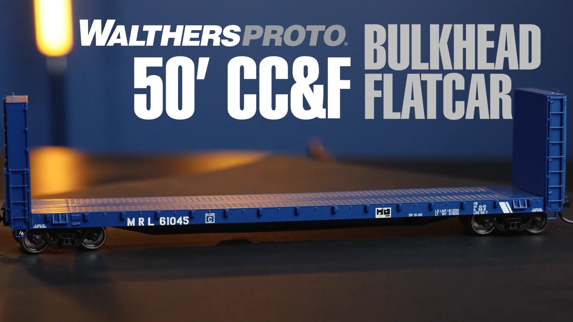 WalthersProto® 50ft CC&F Bulkhead Flatcar on Vimeo