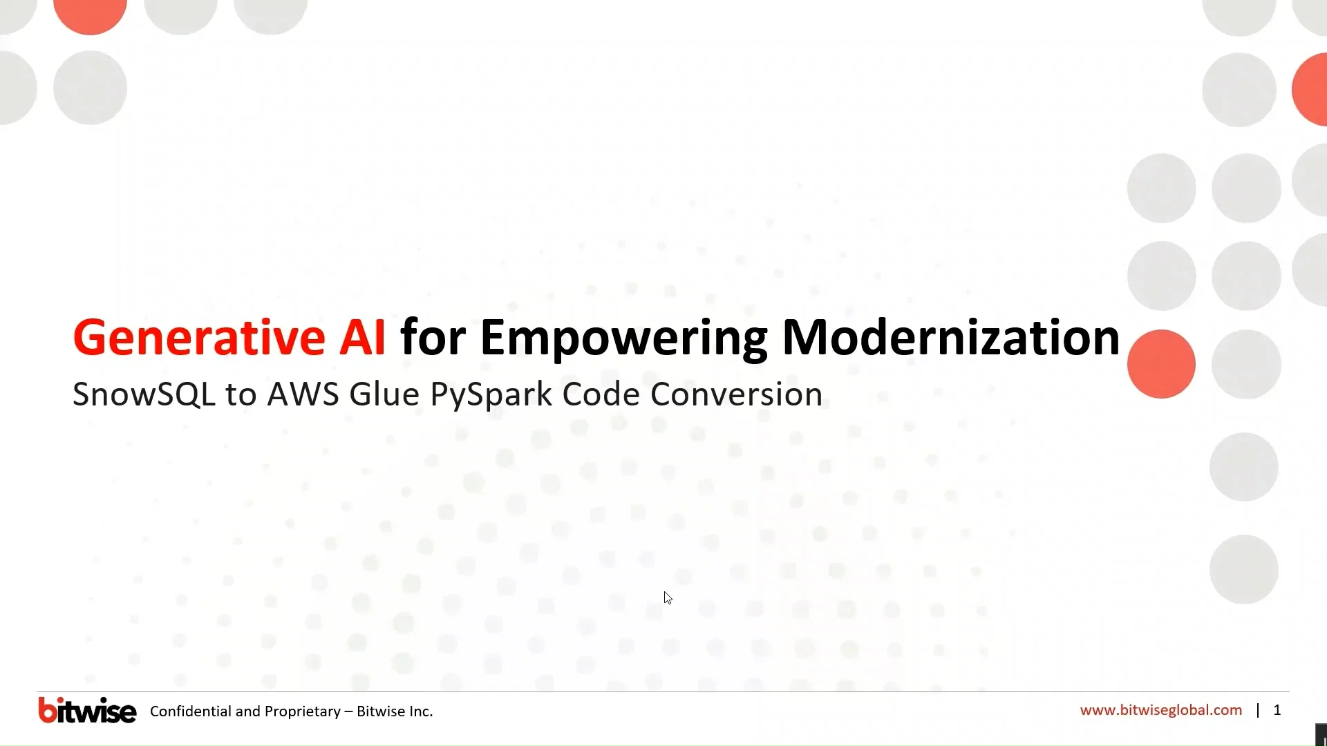 Demo: SnowSQL to AWS Glue PySpark Code Conversion using Gen AI