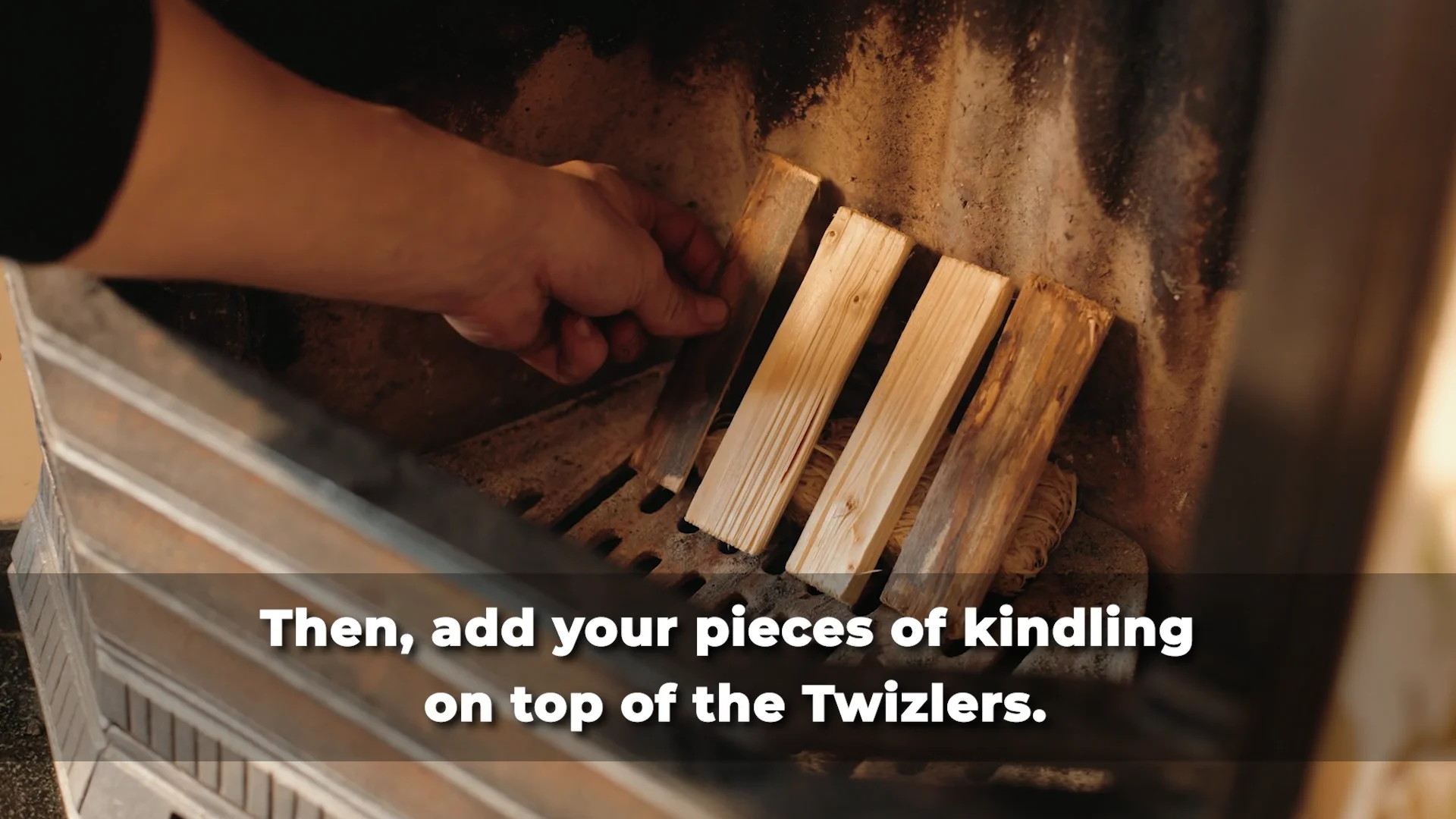 How to light a fire using Homefire Coffee Bricks