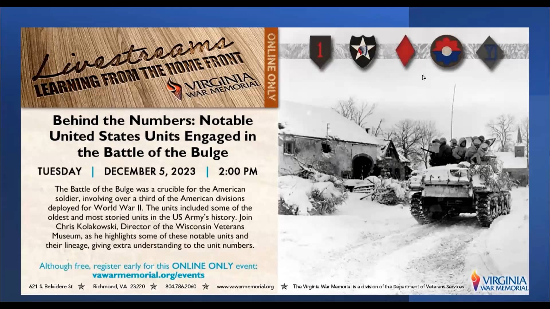 Livestream - Behind the Numbers: Notable United States Units Engaged in ...