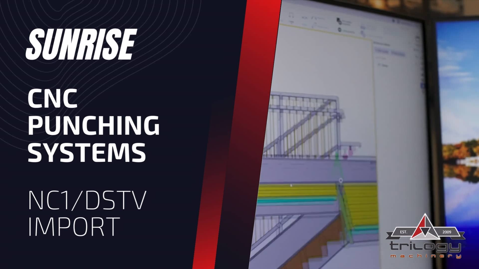 Sunrise CNC Machine NC1/DSTV Import on Vimeo