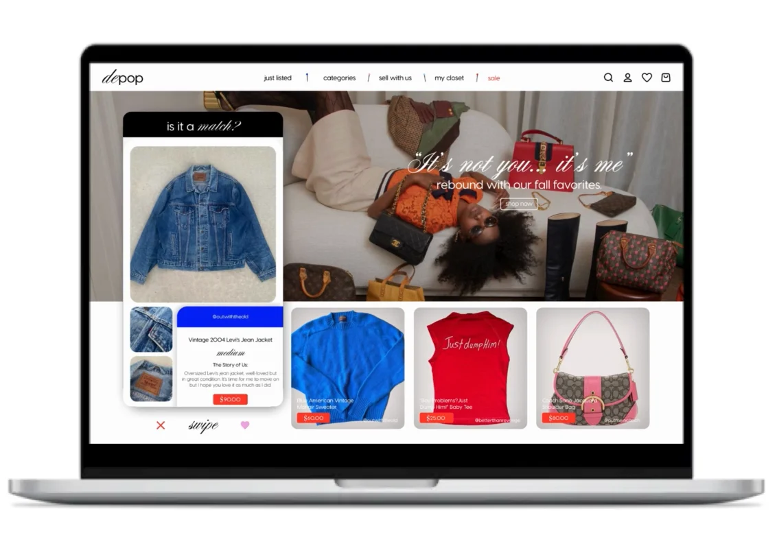 ANIMATED WALKTHROUGH - Depop Website on Vimeo