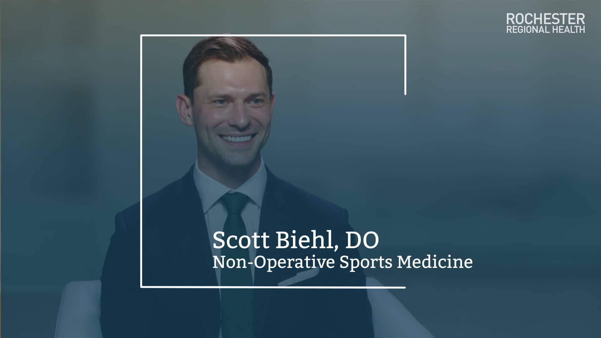 Meet Dr. Scott Biehl, Non-Operative Sports Medicine on Vimeo