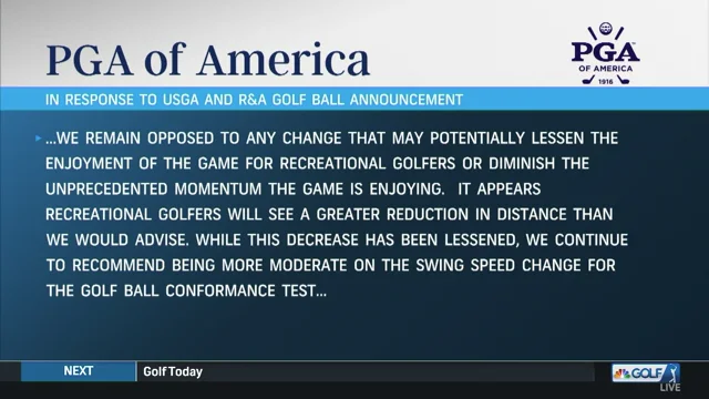 Universal Golf Ball Rollback Special Coverage (w/ input from Seth Waugh ...