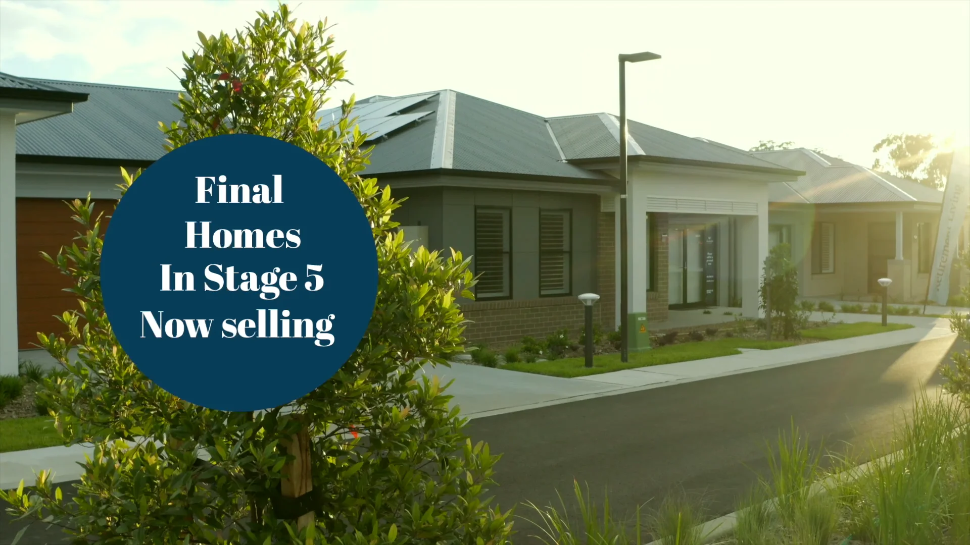 Final homes in Stage 5 now selling on Vimeo