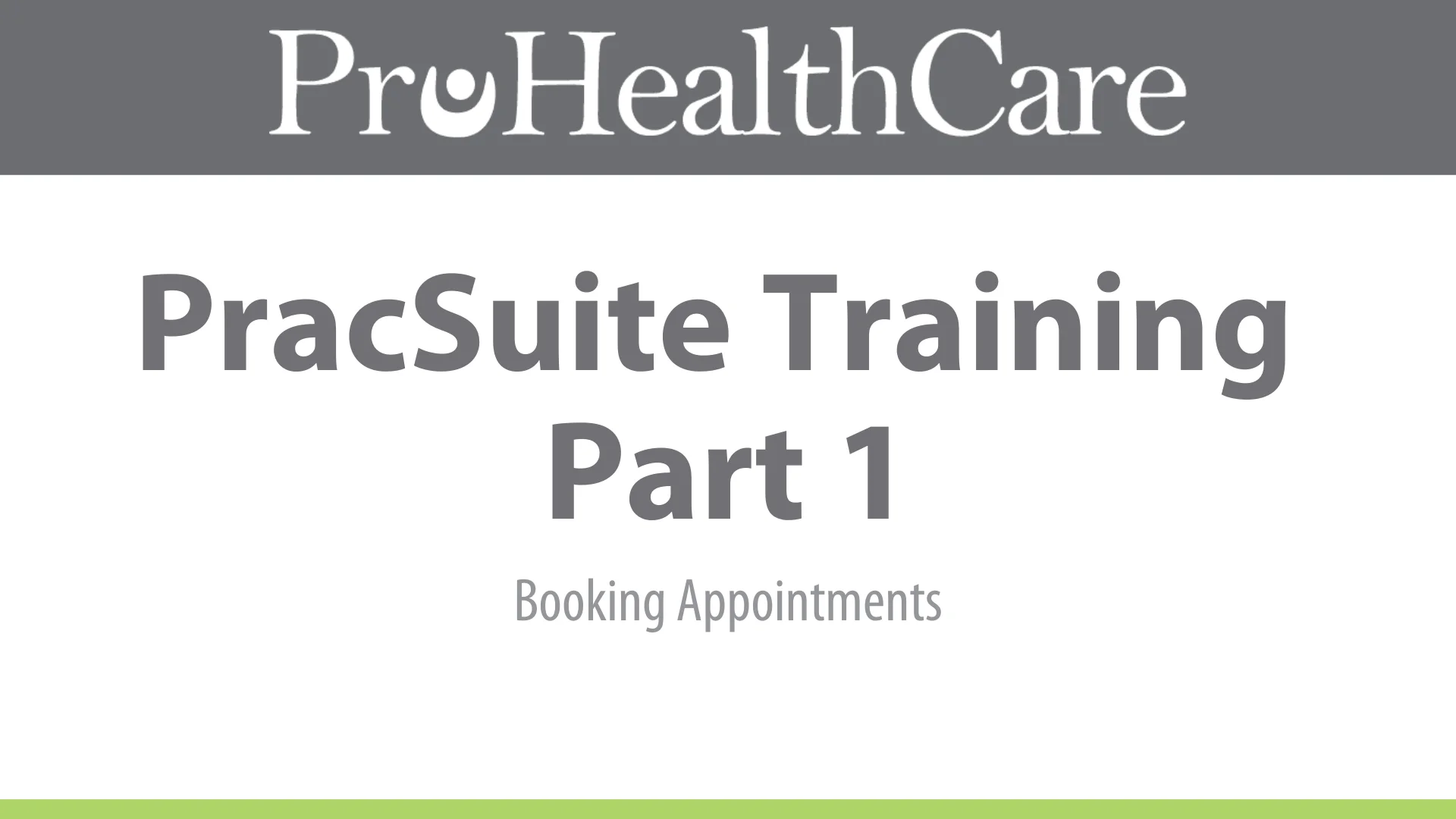 PracSuite Part 1 - Booking Appointments