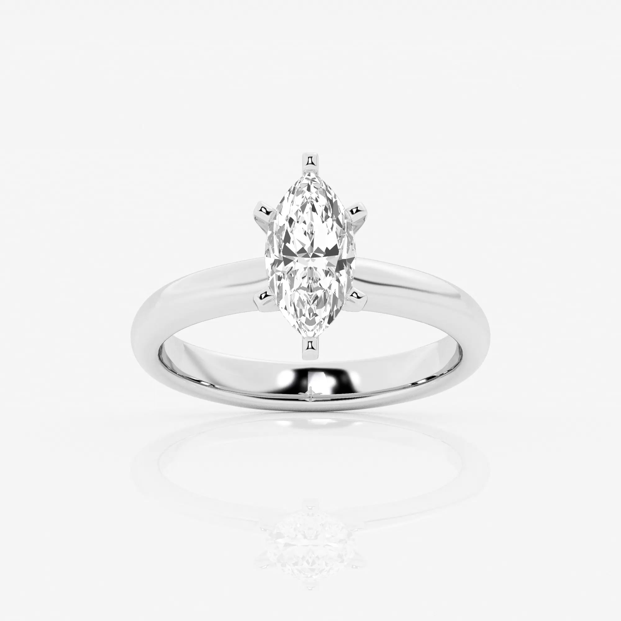 1 ctw Marquise Lab Grown Diamond Classic Solitaire Engagement Ring ...