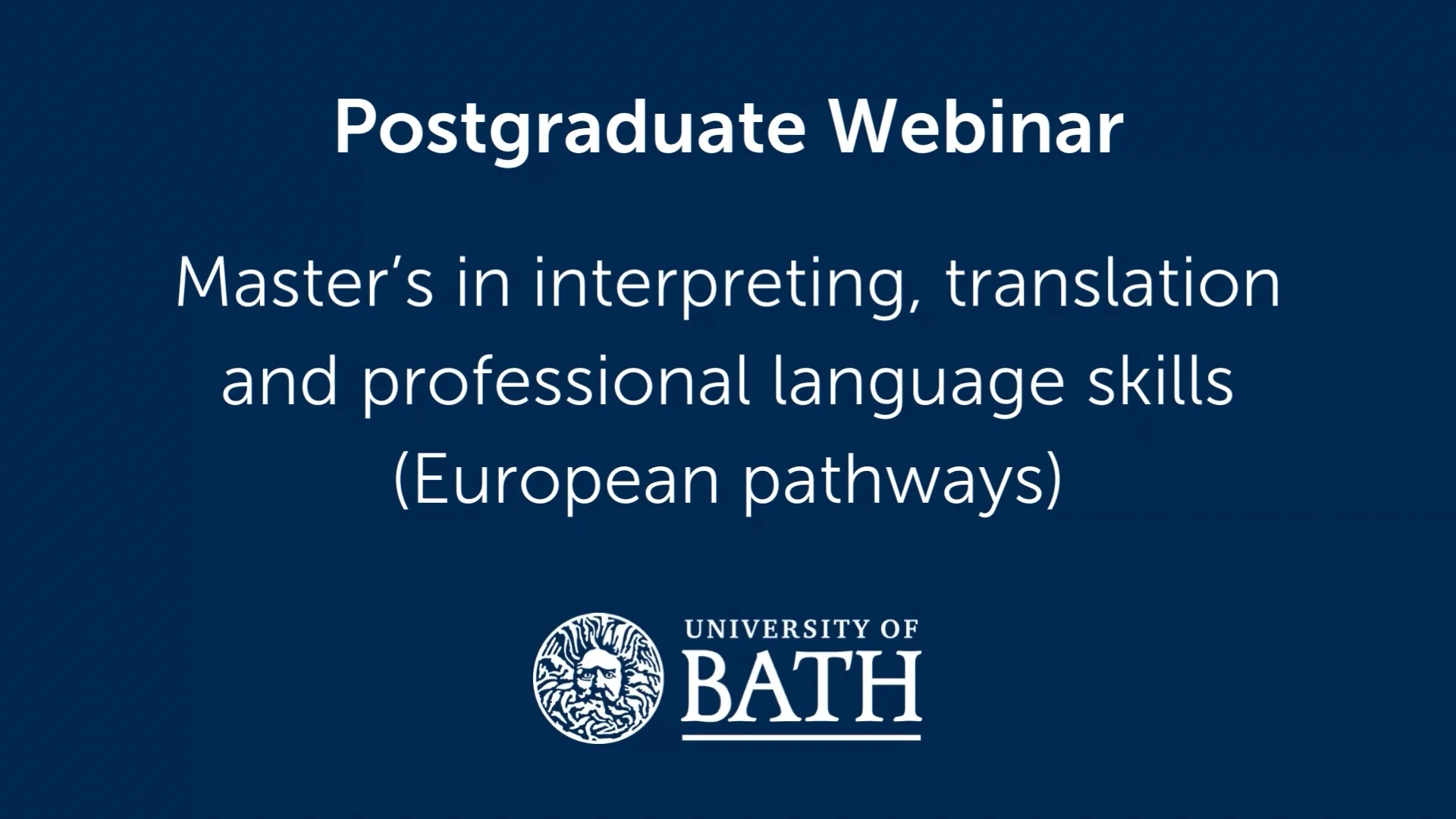 Master's in interpreting, translation and professional language skills (European pathways ...