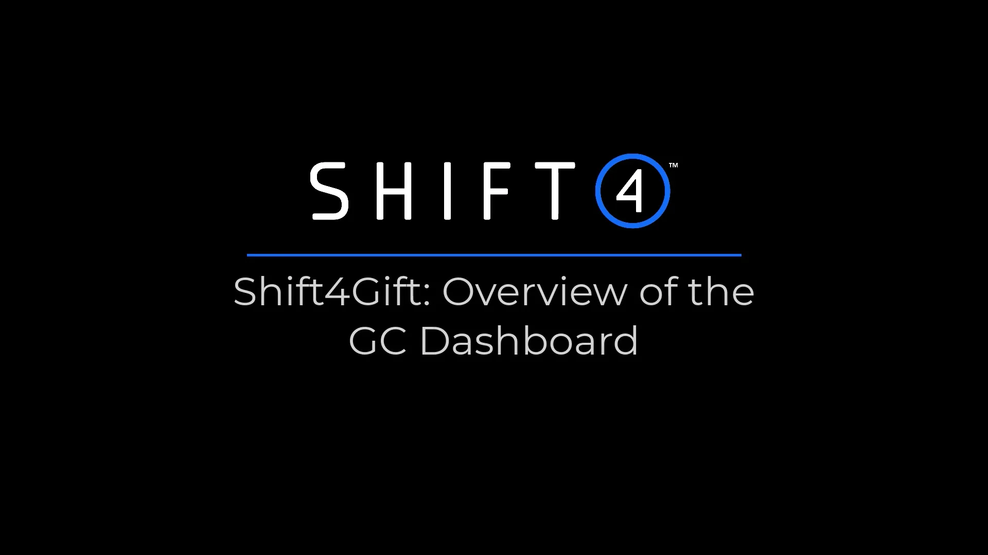 Overview of the Gift Card Dashboard on Vimeo