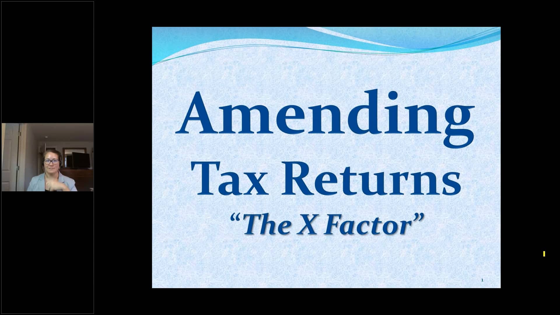 AMENDING TAX RETURNS_ THE X FACTOR on Vimeo