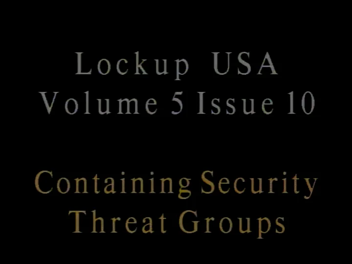 Containing Security Threat Groups 5-10 on Vimeo