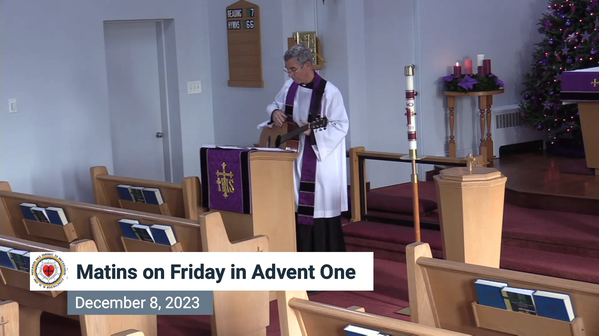 Advent One Matins Friday Dec 8 2023 on Vimeo