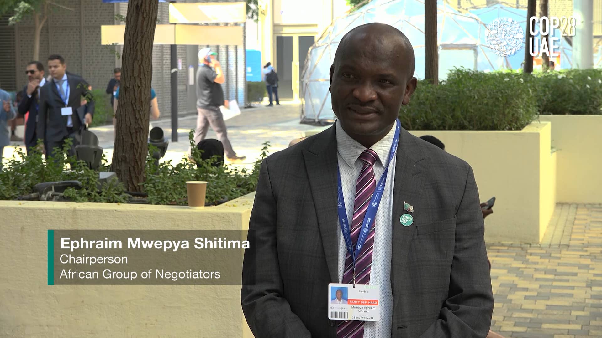 Africa@COP28: Interview with Ephraim Mwepya Shitima, African Group of ...