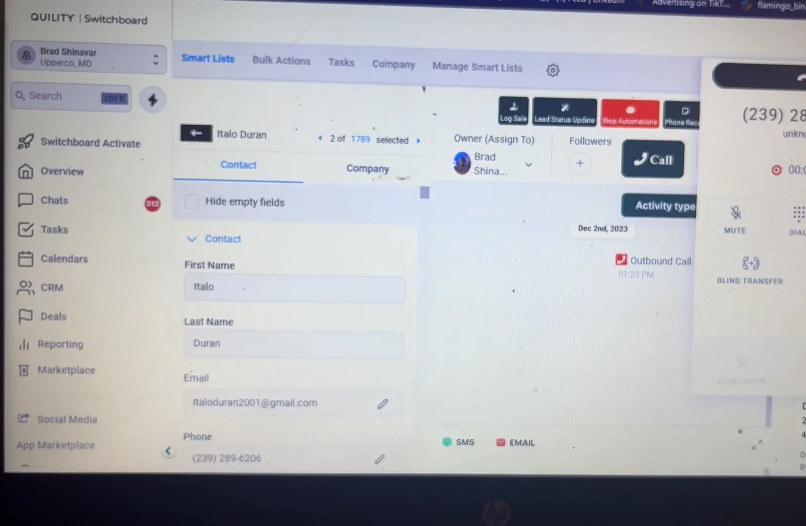How to Use Switchboard to Dial Leads Video 2/3 on Vimeo