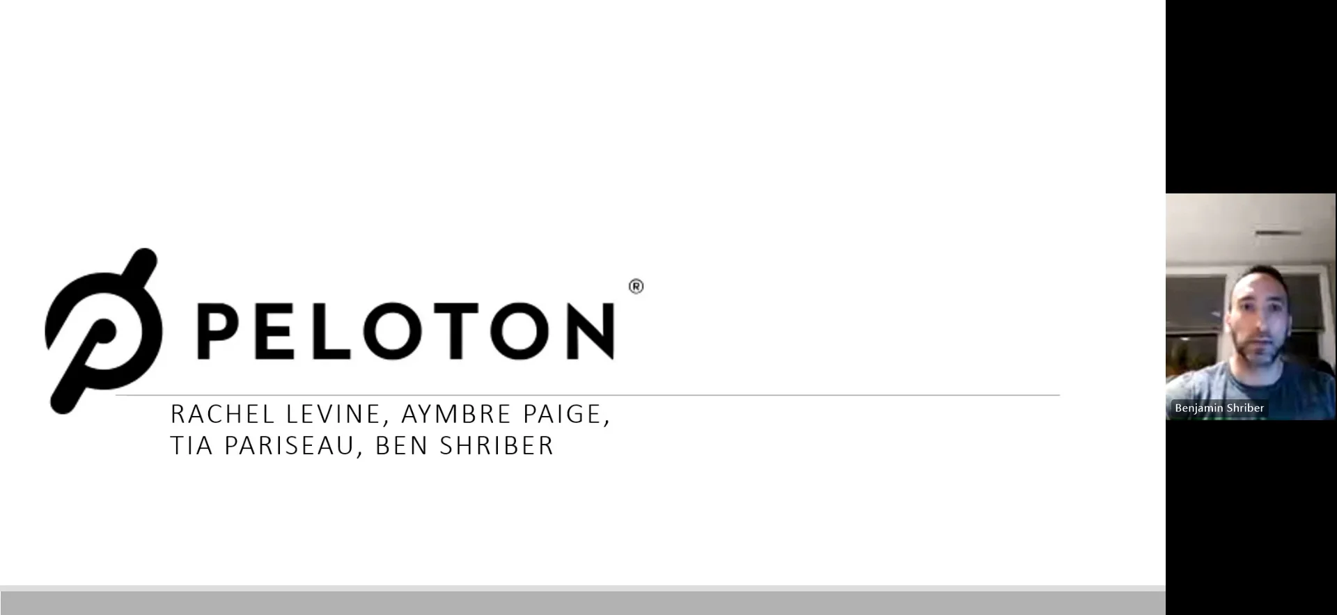 Peloton Presentation on Vimeo