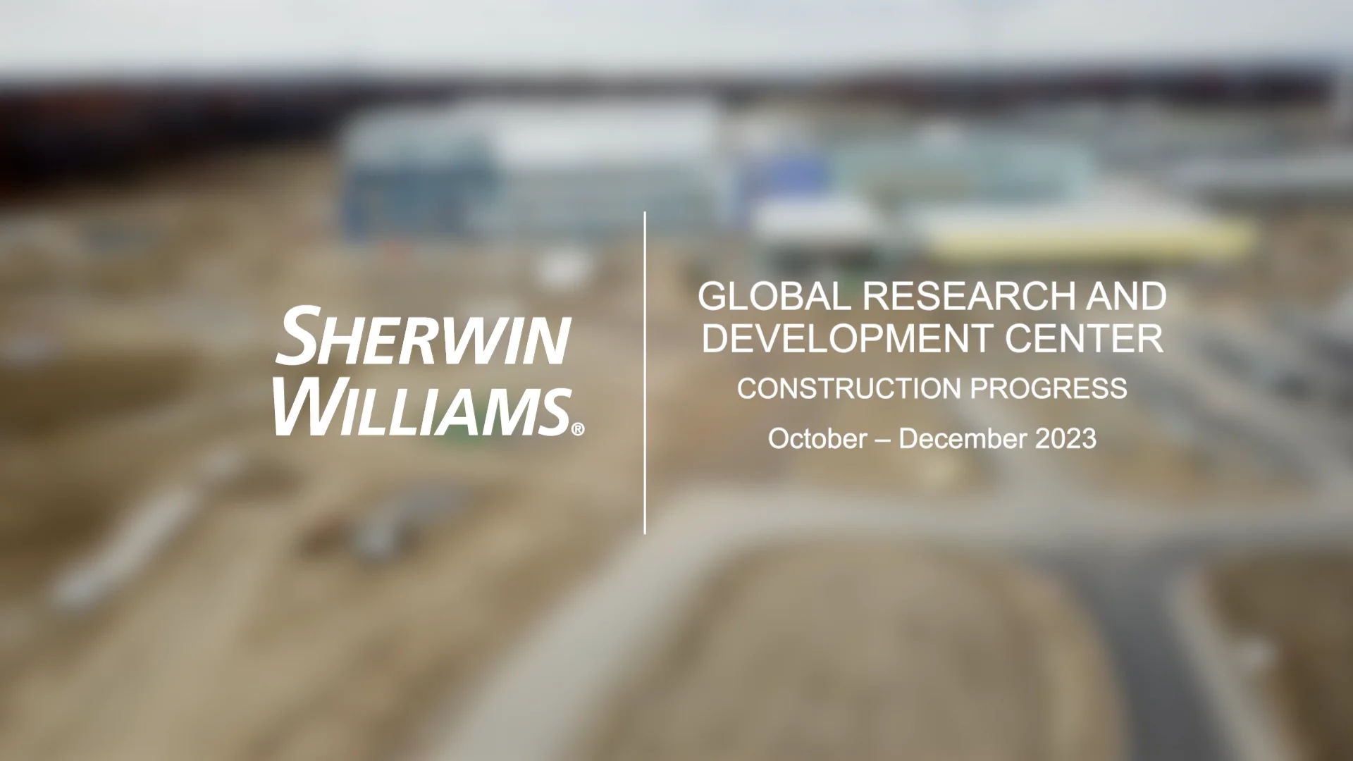 Sherwin-Williams Global Research & Development Center Construction ...