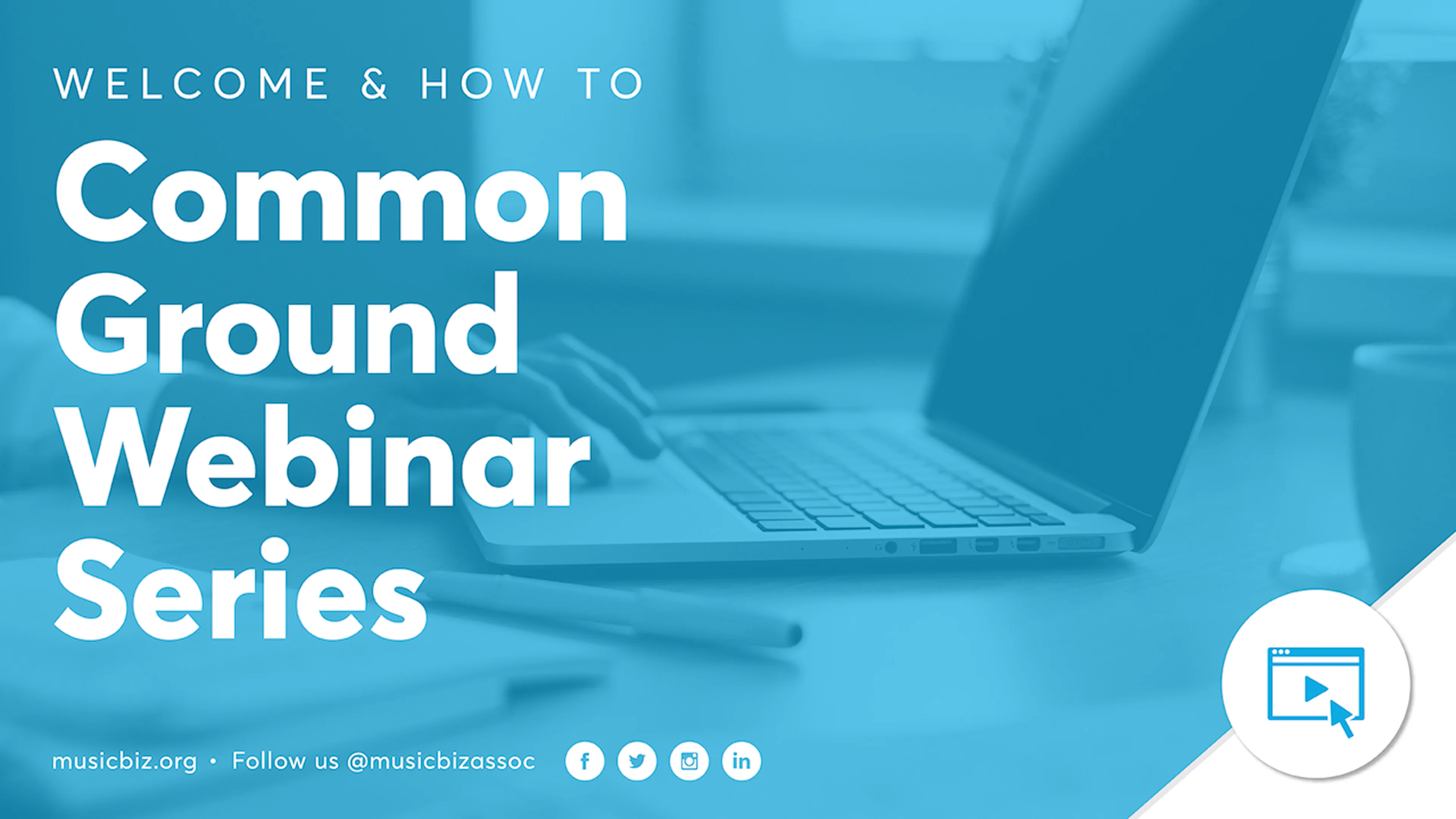 Common Ground Webinar Series Moves To Webex: How-To Guide on Vimeo
