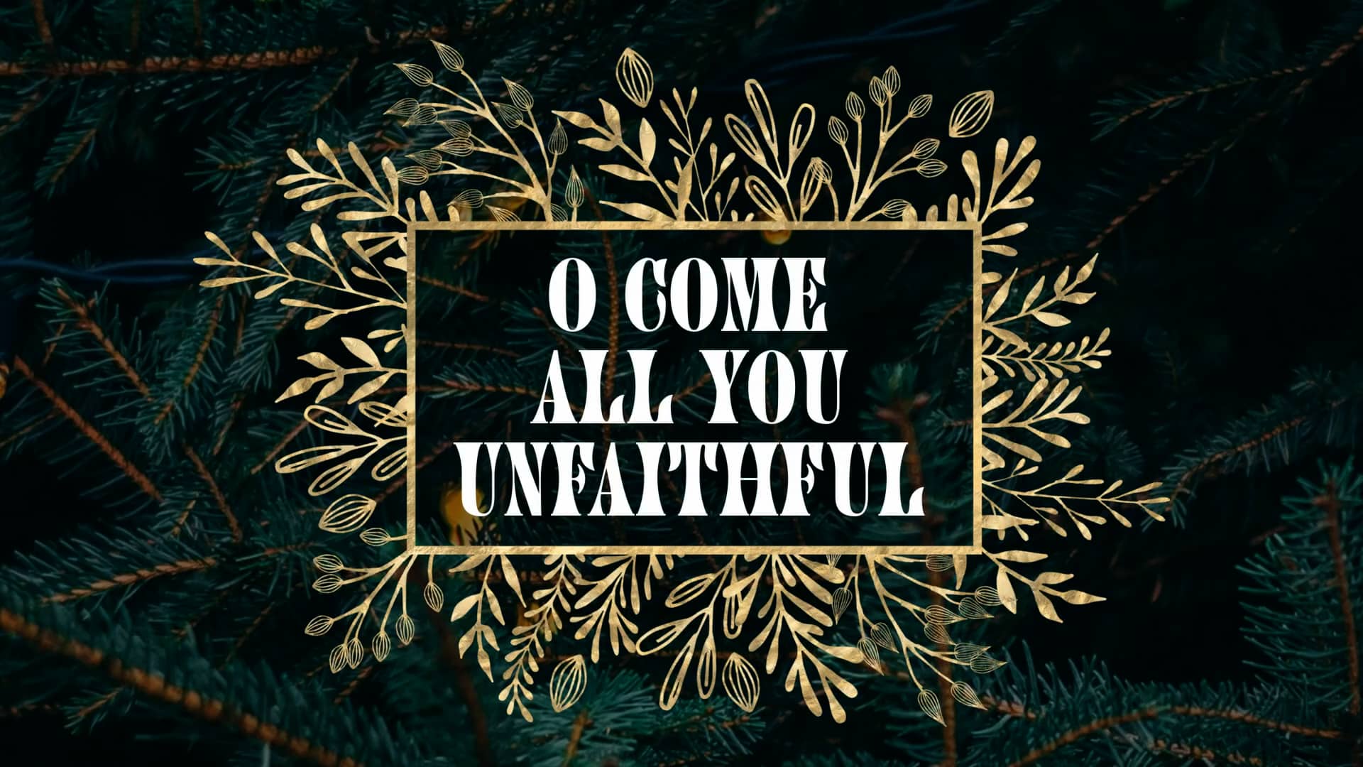 O Come All You Unfaithful 12/10/23 Pt 2 on Vimeo