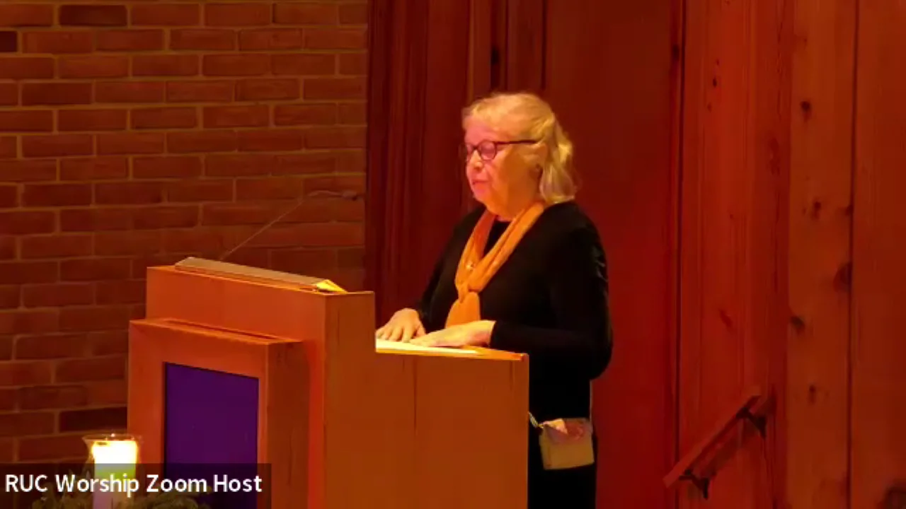 Sermon - Phyllis Windle, Dec. 10, 2023 on Vimeo