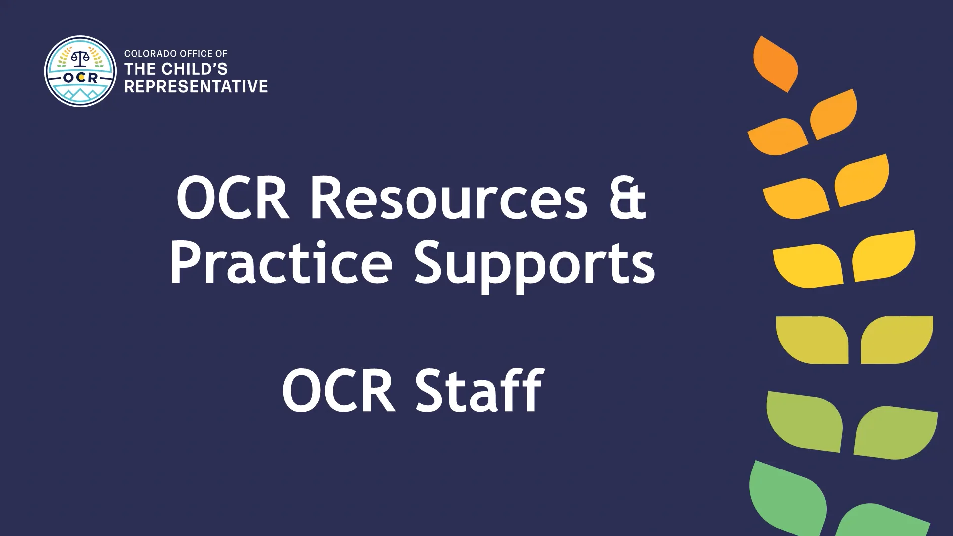 OCR Resources & Practice Supports on Vimeo
