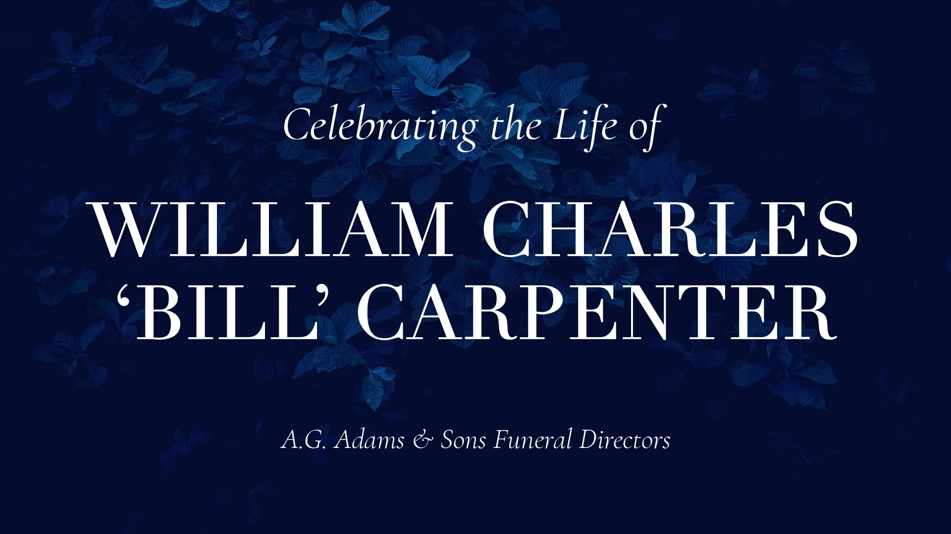 Bill Carpenter on Vimeo