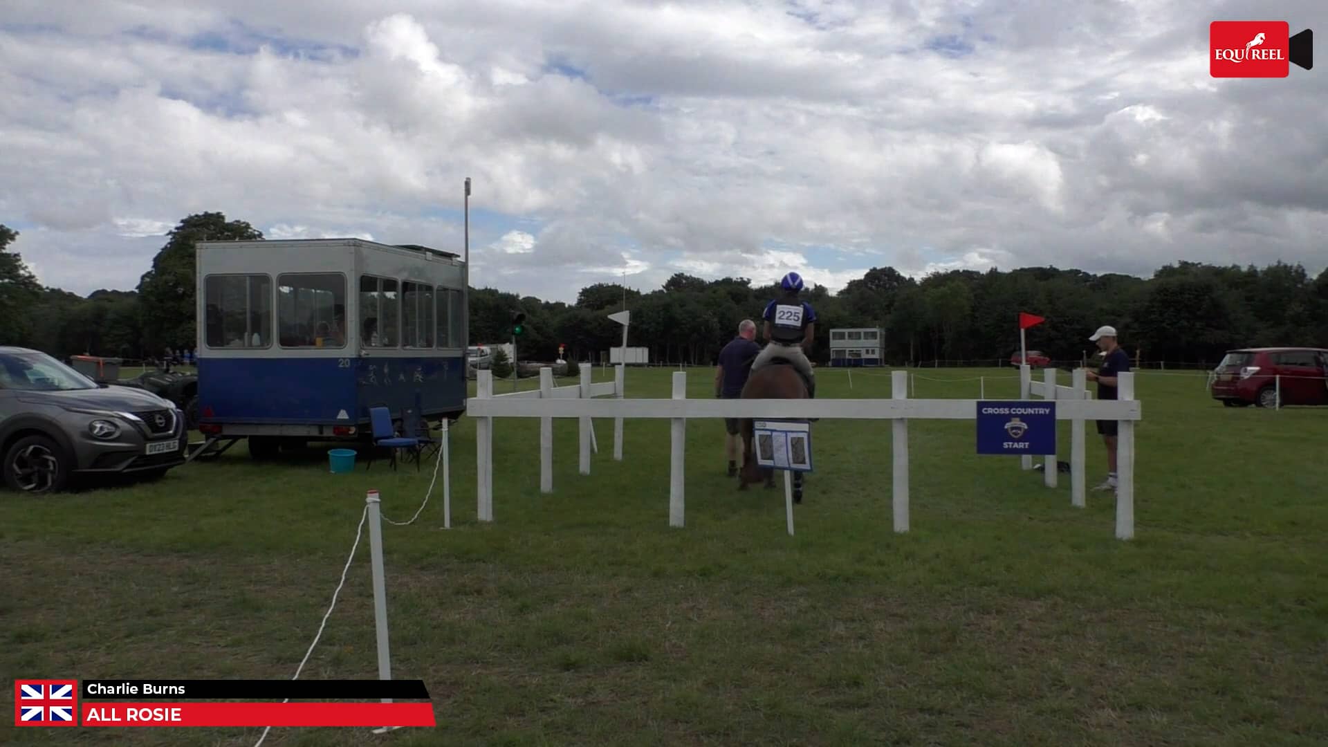 EQUIREEL 225 Charlie Burns & All Rosie at JCB PONY CLUB TETRALTHLON ...
