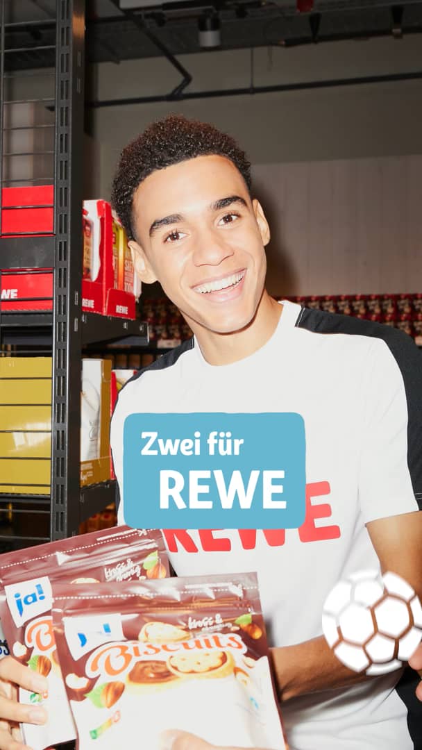Zwei für REWE "Allein im Supermarkt" – Thomas Müller & Jamal Musiala on ...