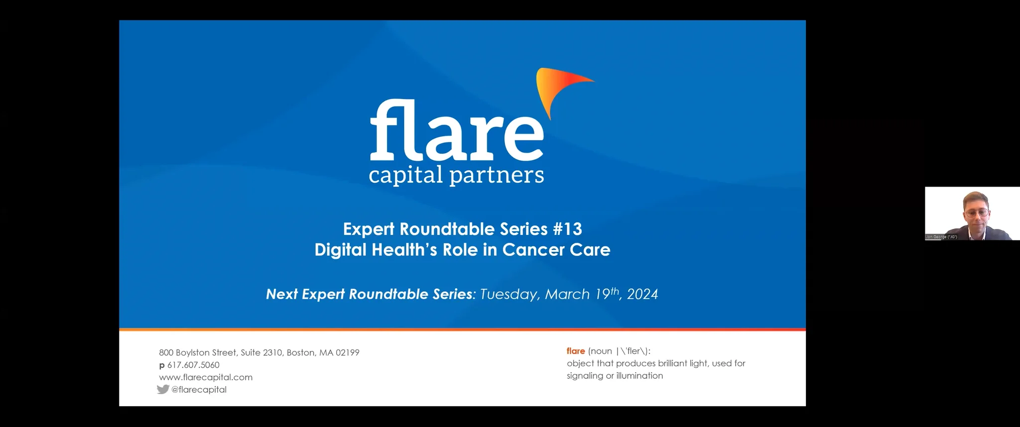 Flare Capital Partners Expert Roundtable Series: Digital Health’s Role ...