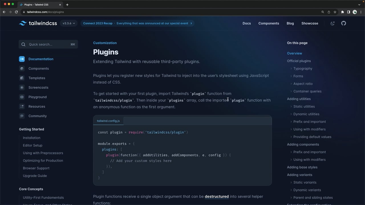 Tailwind Plugins - A Vue.js Lesson From our Vue.js Course:... Tailwind Plugins - A Vue.js Lesson From our Vue.js Course:...
