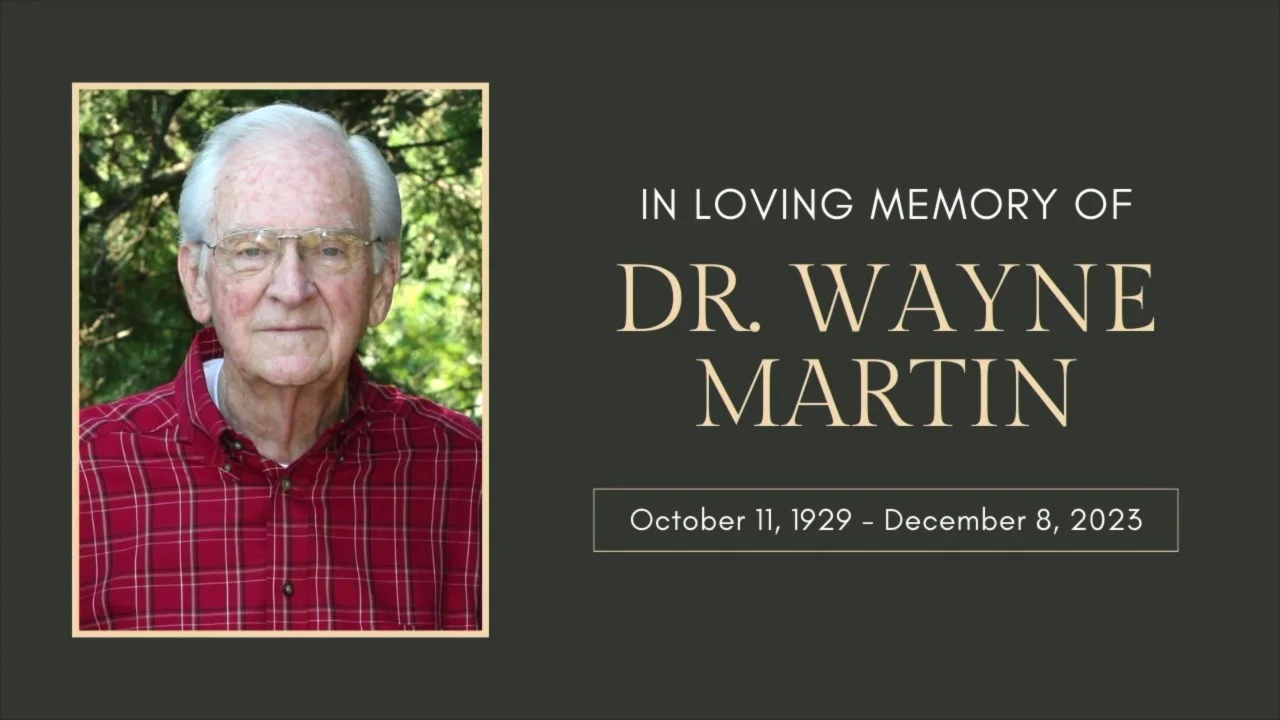 Dr. Wayne Martin Memorial Service on Vimeo