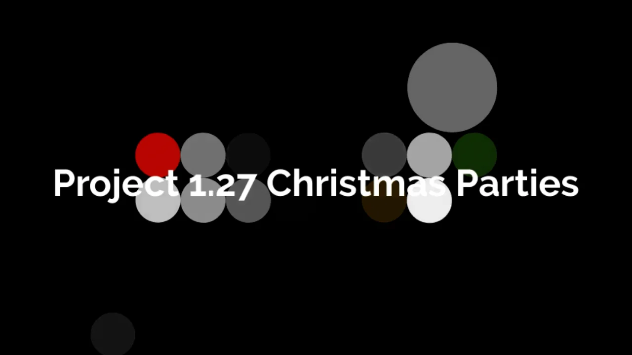 Project 1.27 Christmas Parties! on Vimeo