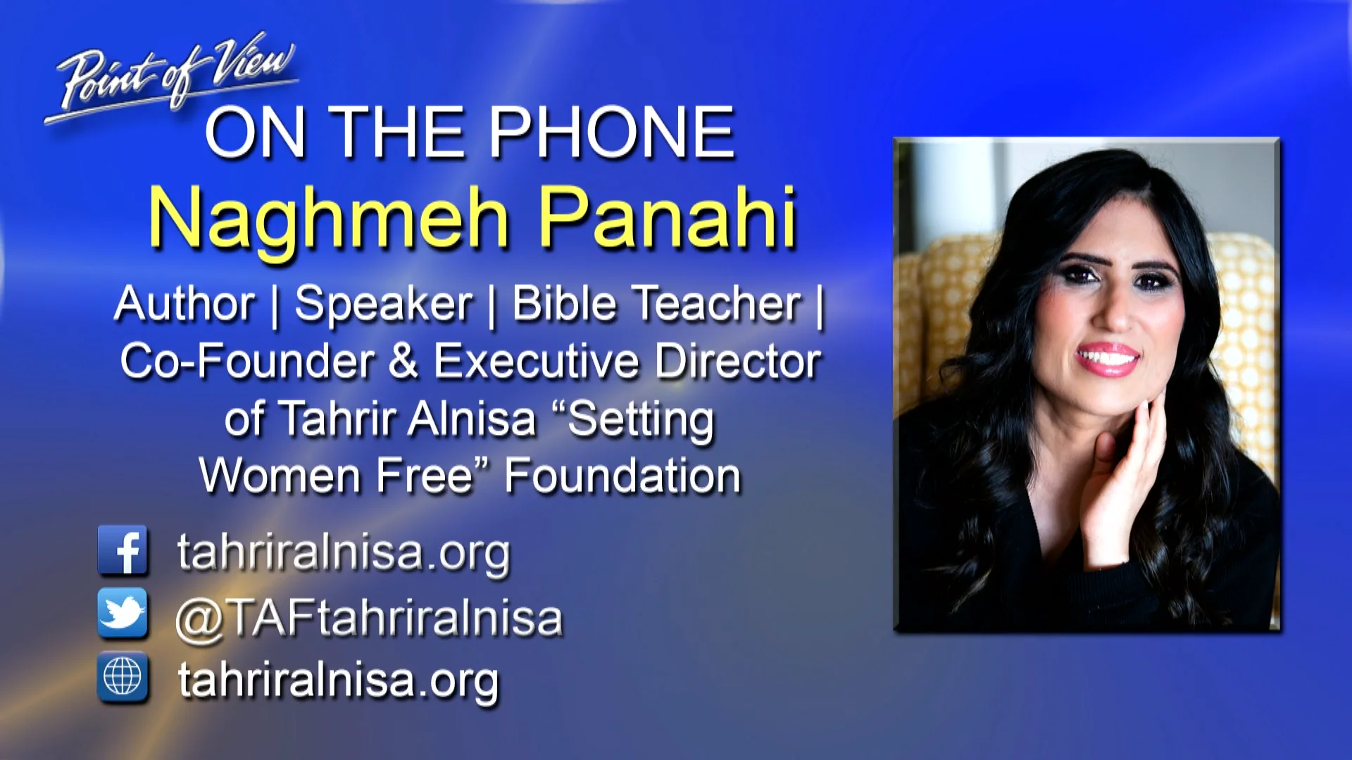 Point of View Livecast - Wednesday, December 13, 2023 - Naghmeh Panahi ...