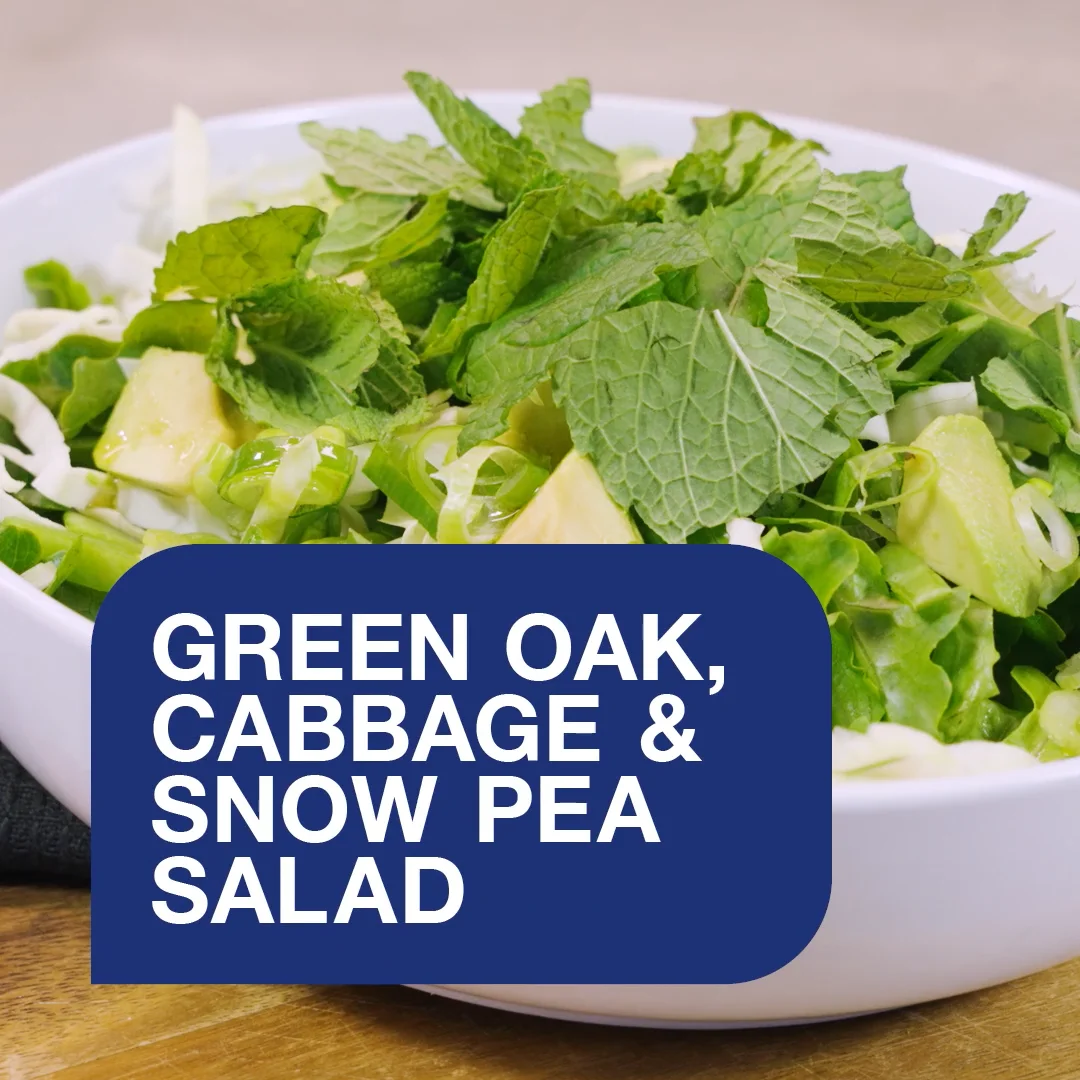 Aldi Recipe - Green Oak Cabbage and Snow Pea Salad on Vimeo