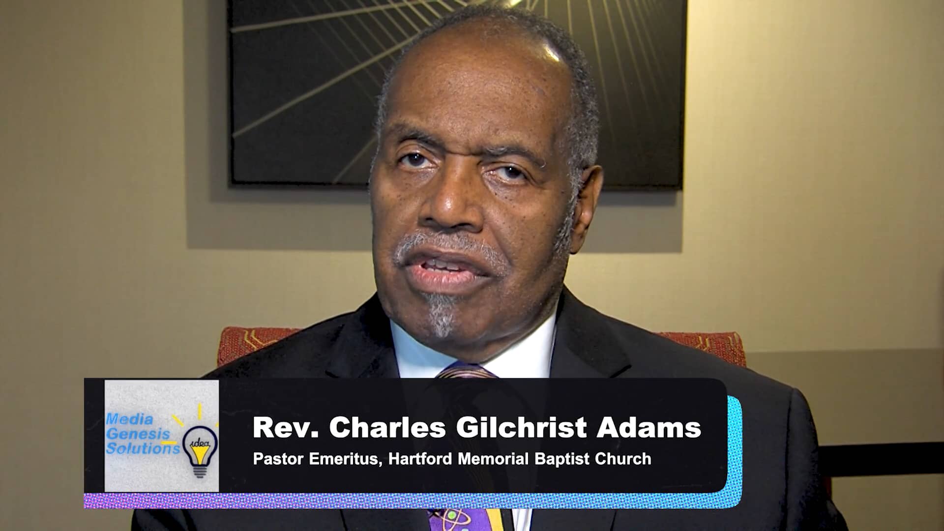 Rev. Dr. Charles Gilchrist Adams In His Own Words on Vimeo