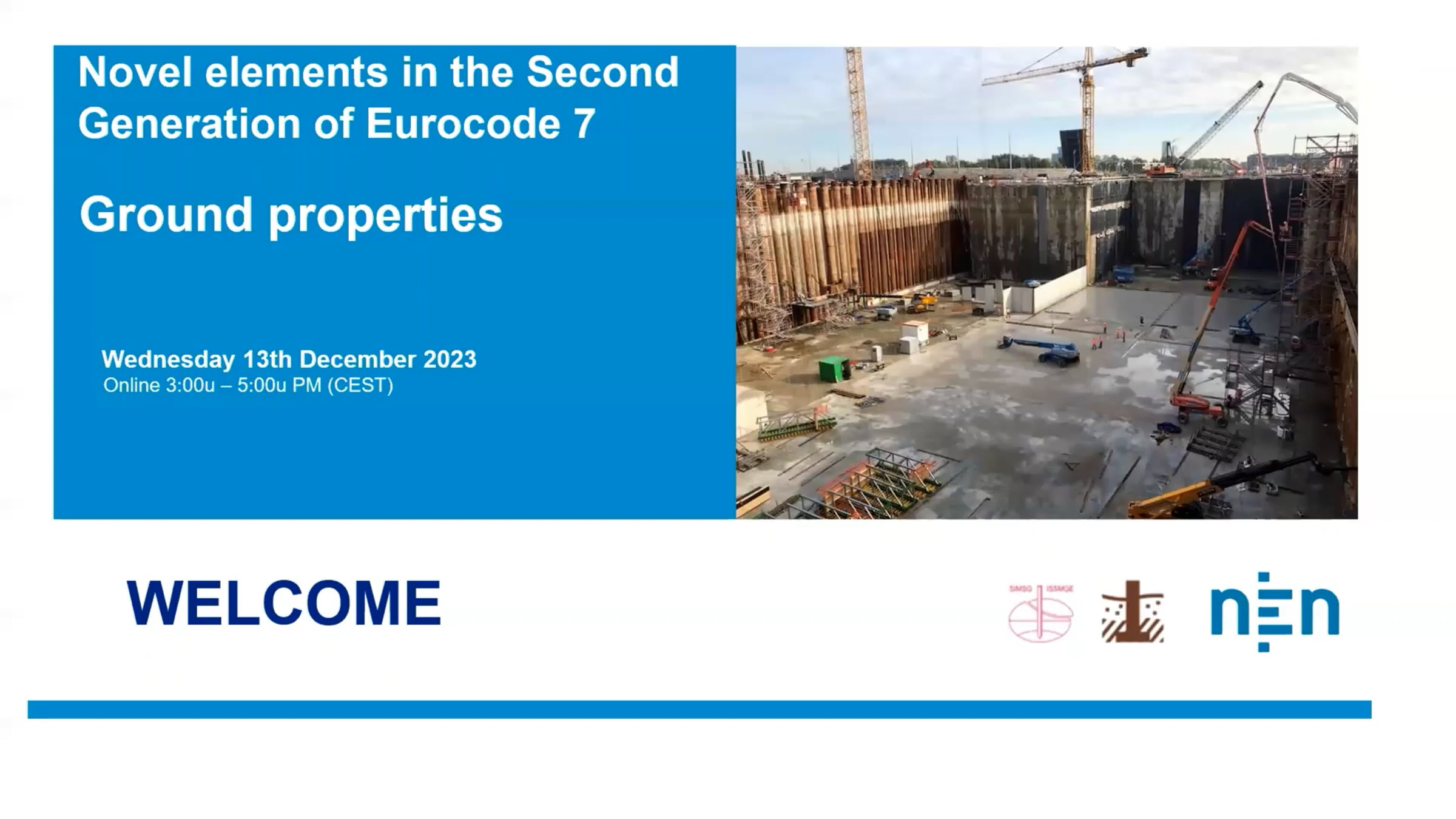 Webinar Eurocode 7 - Ground properties