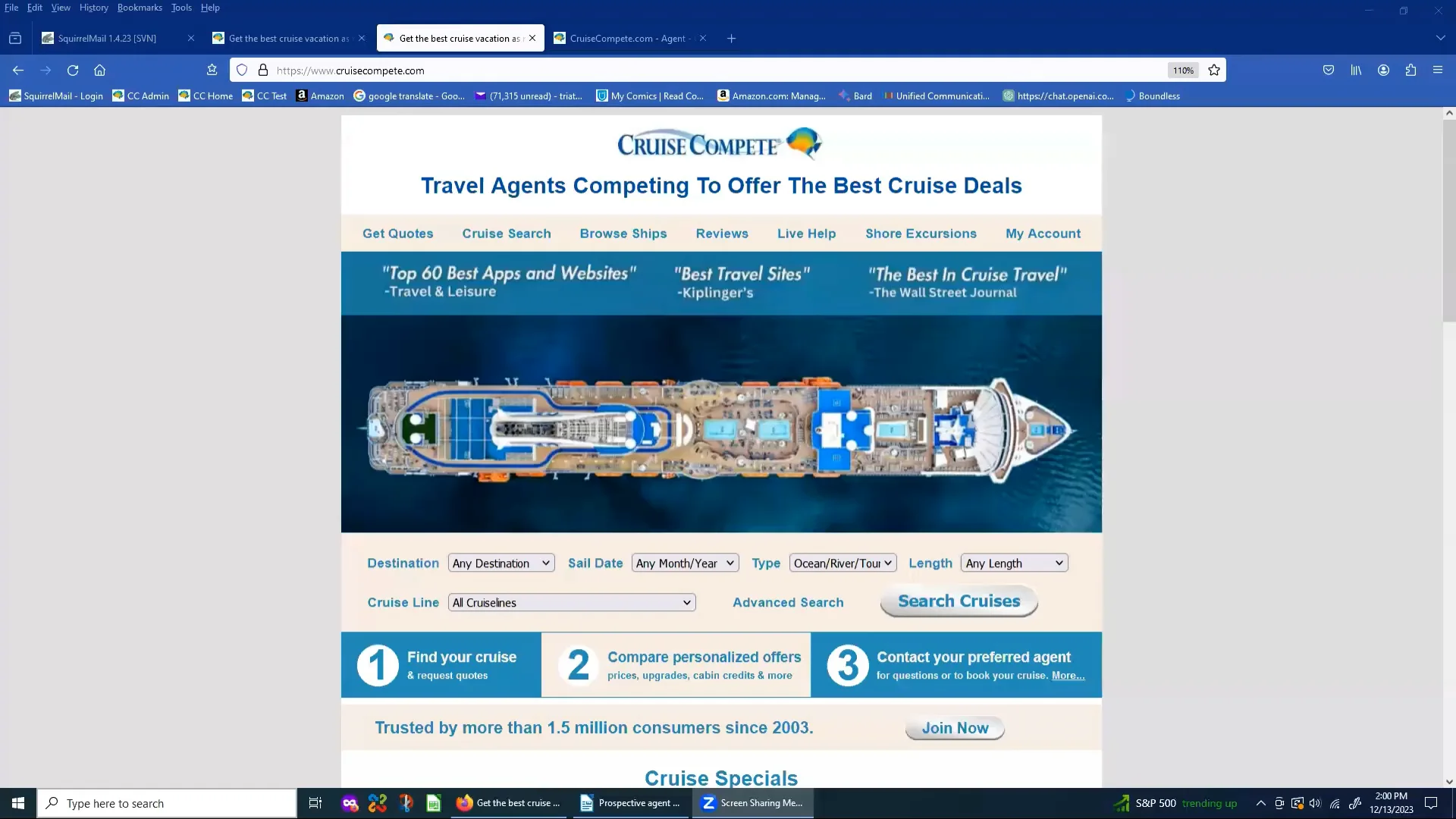 Receive Curated Leads from CruiseCompete