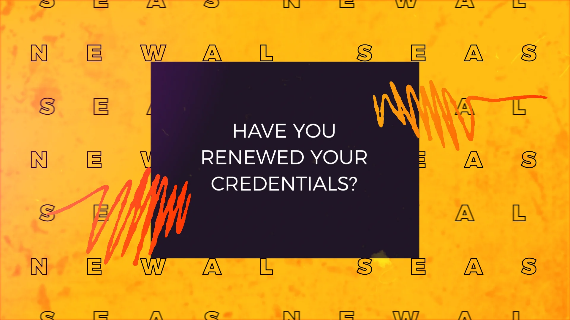 Credential Renewal Reminder '23 - '24 Season on Vimeo