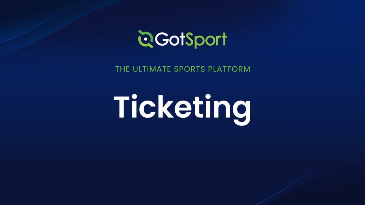 GotSport Ticketing