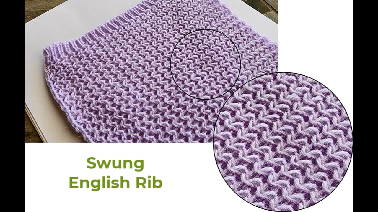 Swung English Rib | Machine Knitting Tutorial