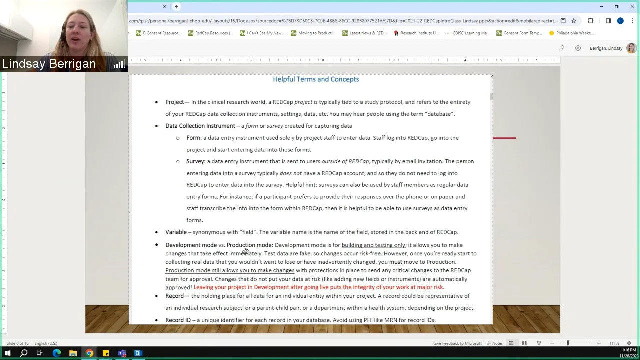 REDCap for Brand-New Beginners Class- CHOP (11.28.23) on Vimeo