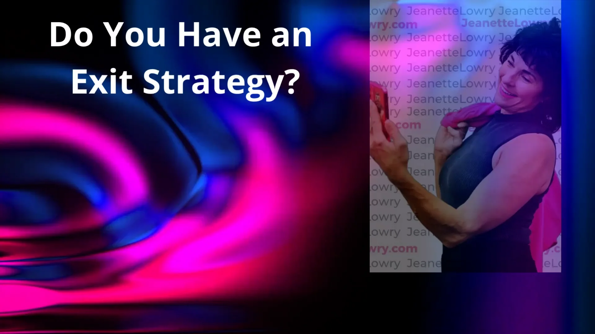 Do you have an exit strategy? on Vimeo
