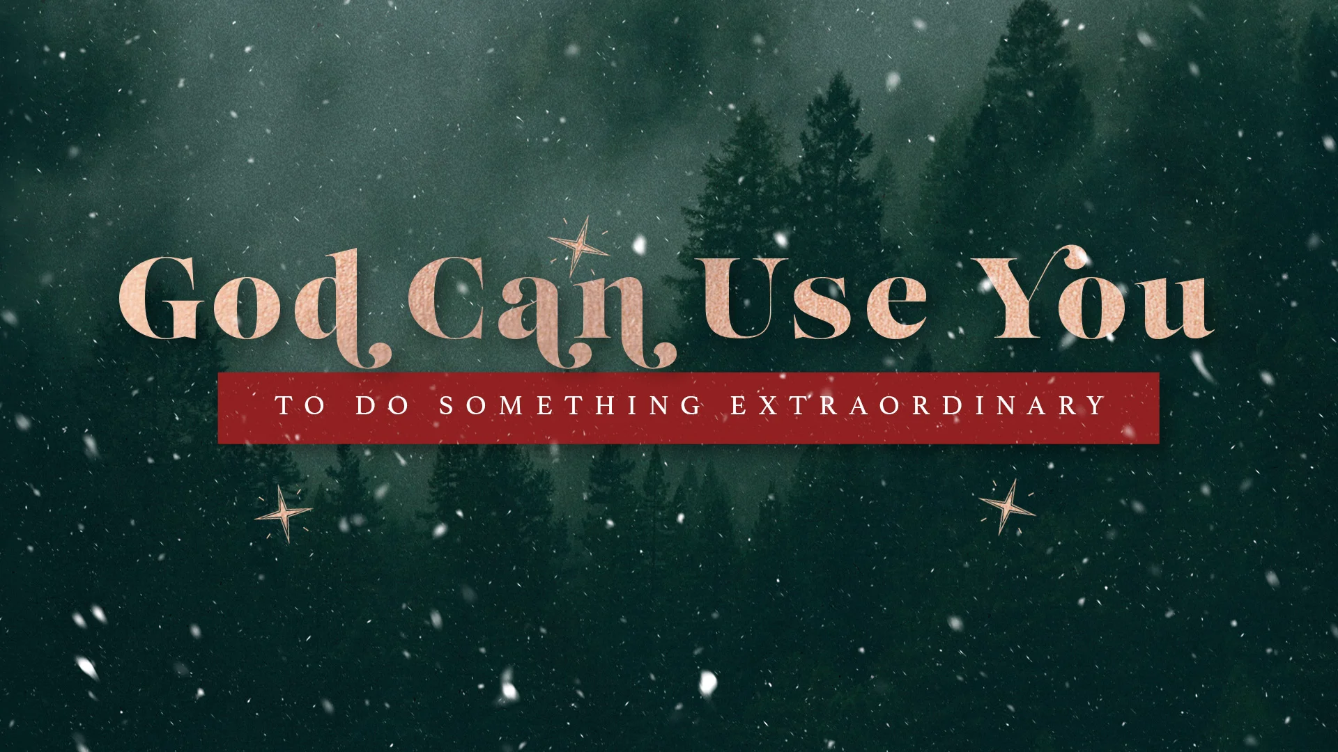 God Can Use You To Do Something Extraordinary - Joe Stoll on Vimeo