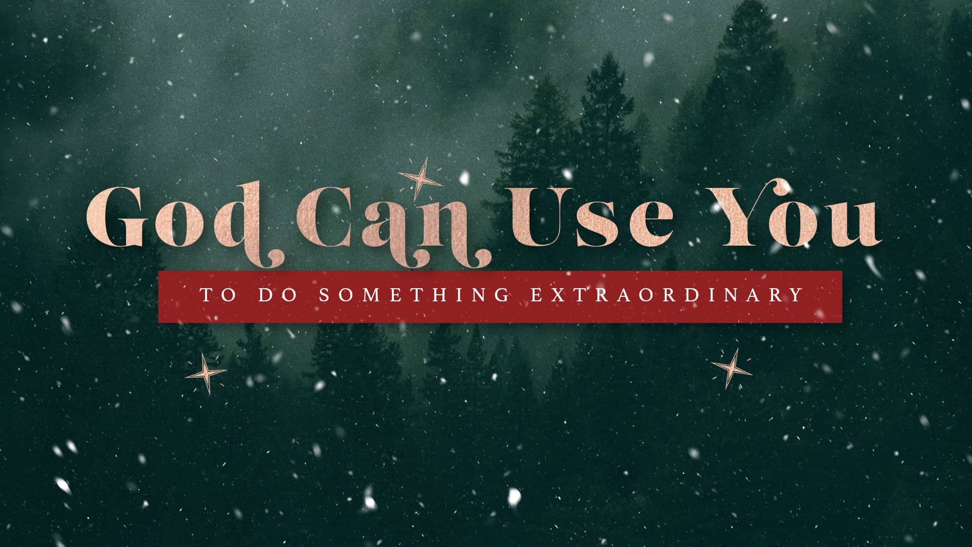 God Can Use You To Do Something Extraordinary - Joe Stoll on Vimeo