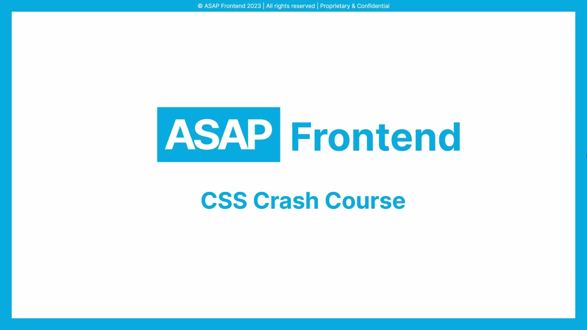 CSS Crash Course on Vimeo