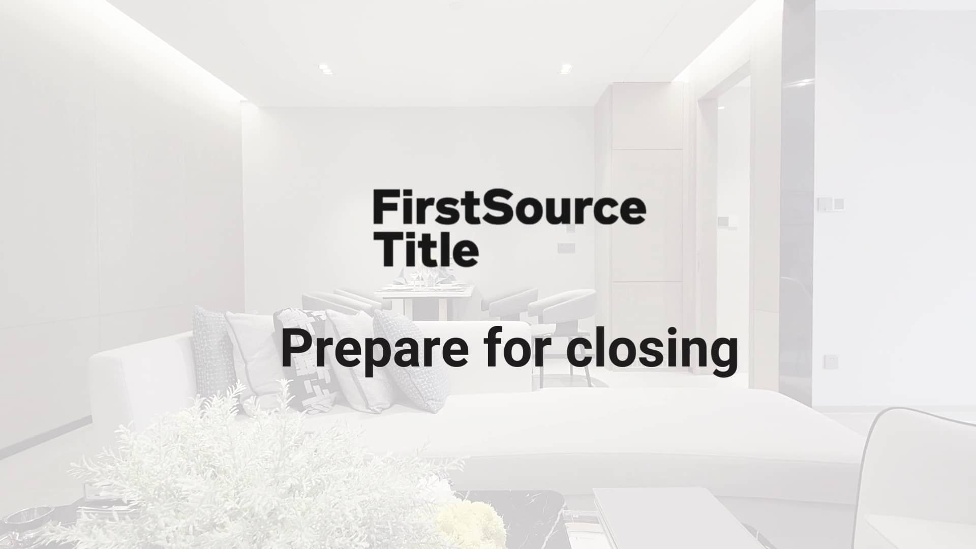 Prepare for Closing on Vimeo