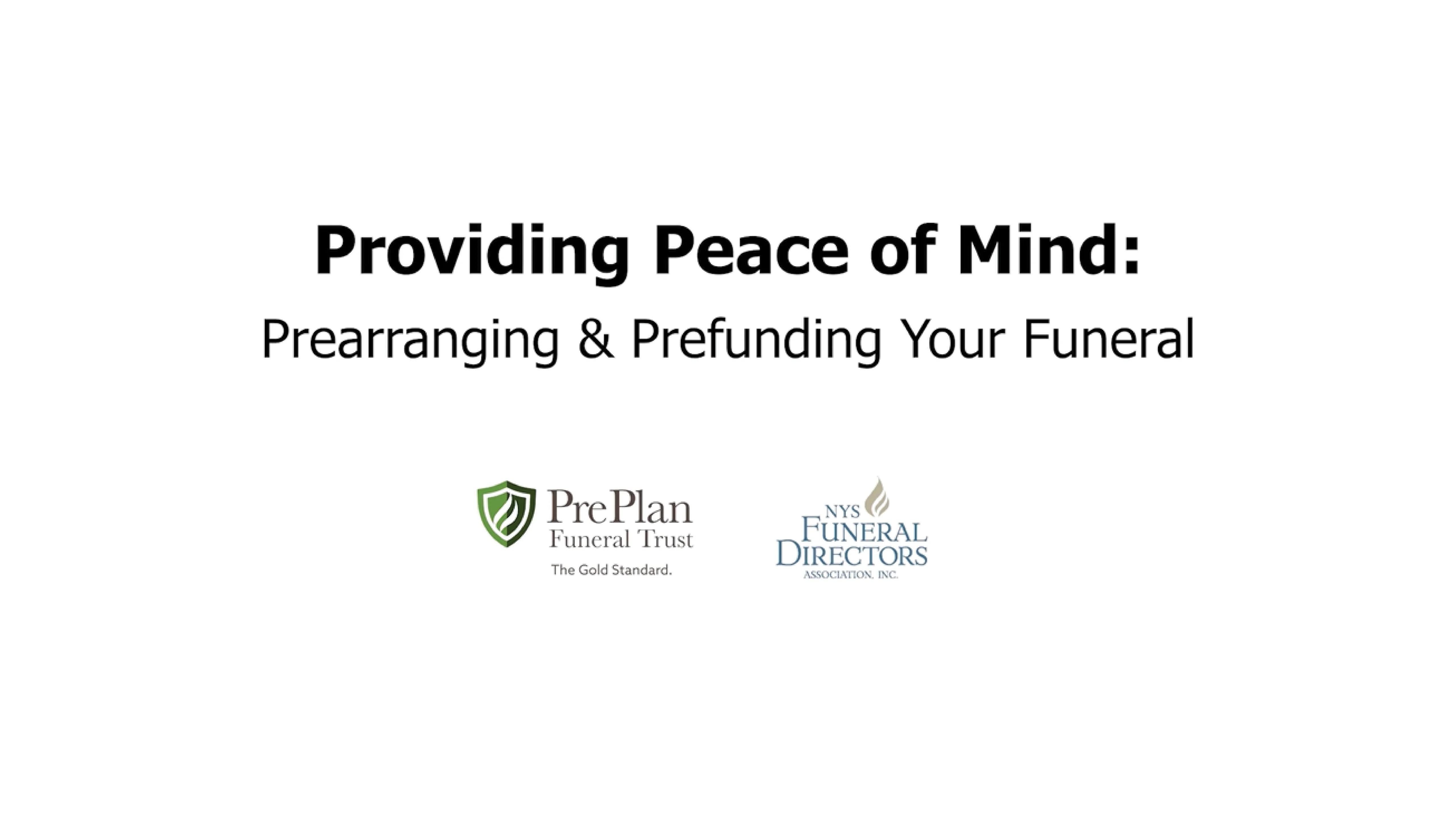 Providing Peace of Mind: Prearranging & Prefunding Your Funeral Service ...