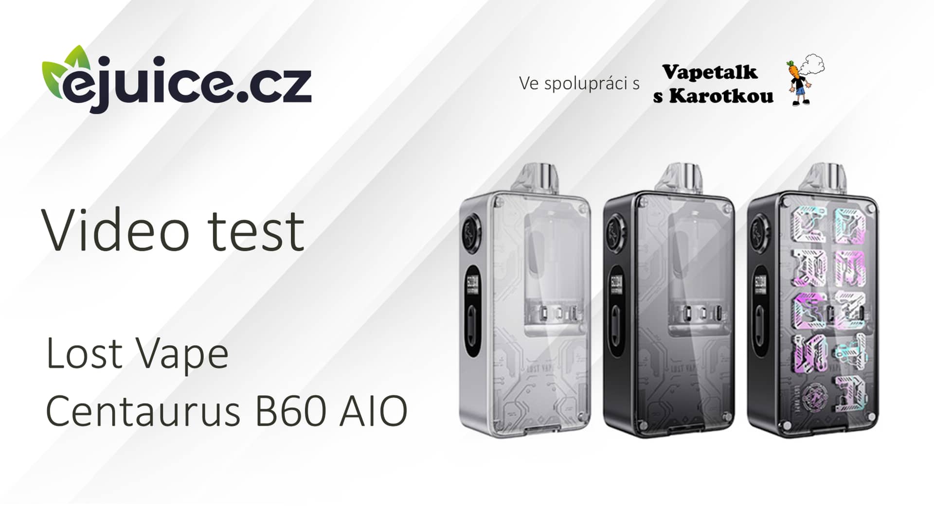 Lost Vape Centaurus B60 AIO Kit - video test (CZ) on Vimeo
